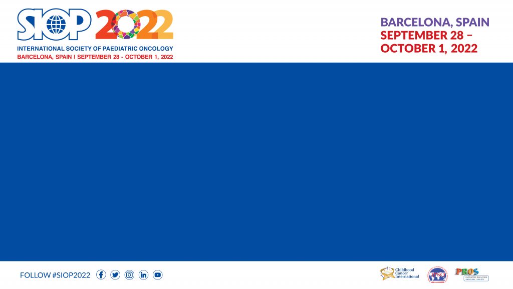 Promotional Toolkit - SIOP 2022 (54th Congress of the International Society of Paediatric Oncology)